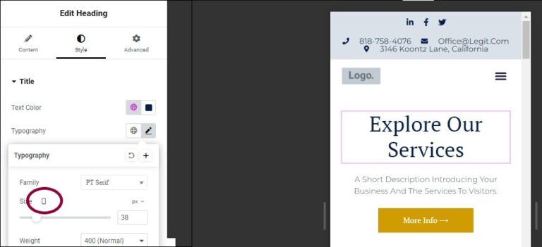 Responsive editing for mobile and tablets | Elementor