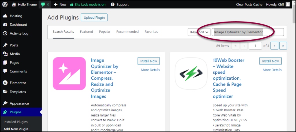 Install, activate and connect the Image Optimizer | Elementor