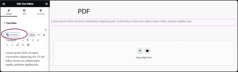 Create a PDF download button | Elementor