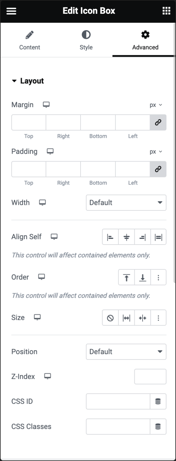 Icon Box widget | Elementor