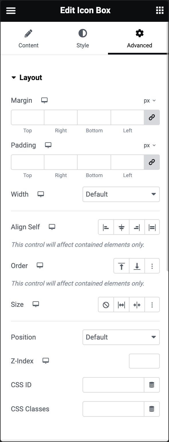 Icon Box widget | Elementor