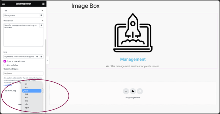 Image Box widget | Elementor
