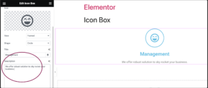 Icon Box widget | Elementor