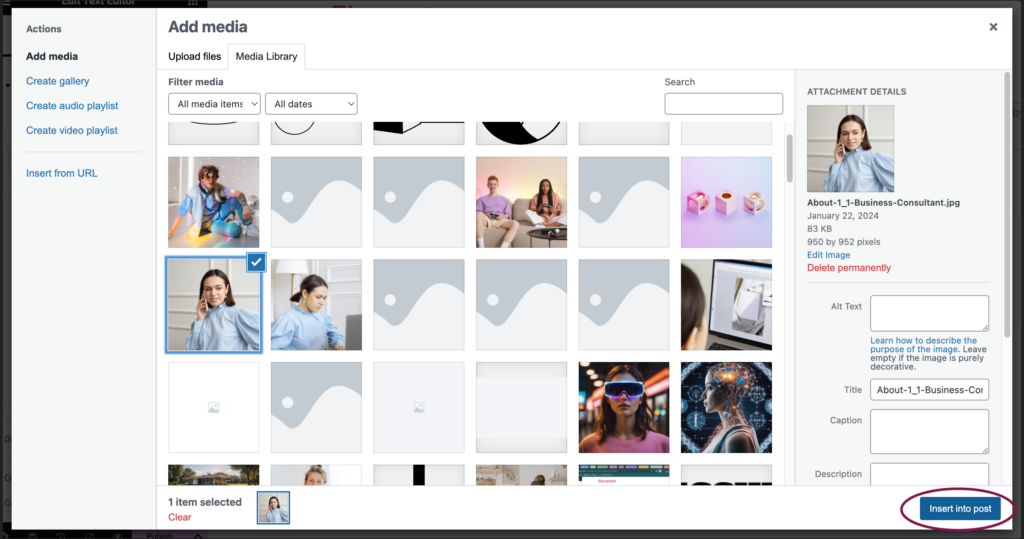 Wrap text around images | Elementor