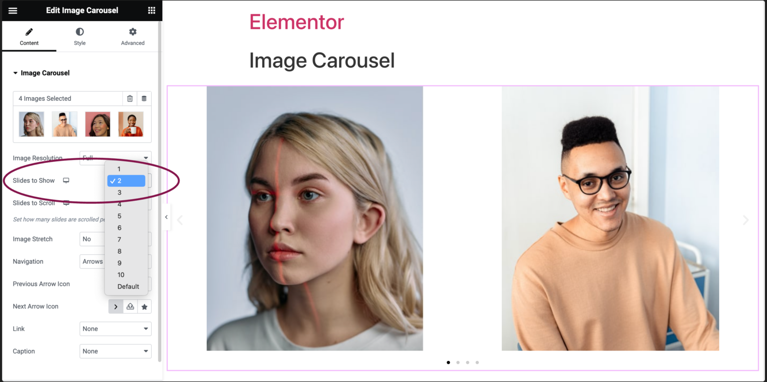 How to Use the Image Carousel Widget | Elementor