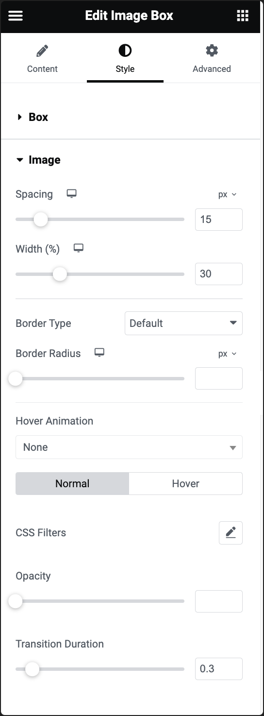 Image Box Widget » Elementor