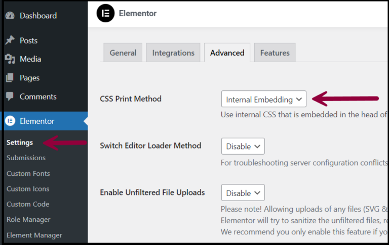 Site Migration Issues » Elementor