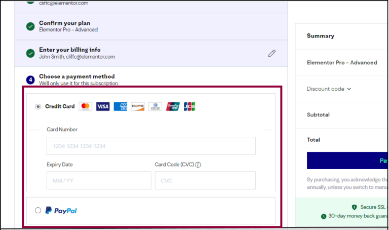 Purchase an Elementor Pro plan | Elementor