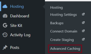 Activate caching | Elementor