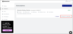 Activate or deactivate auto-renewal | Elementor
