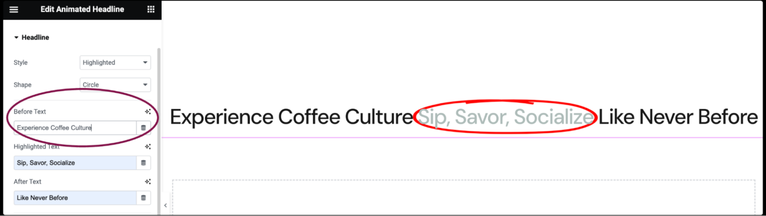 Animated Headline widget | Elementor