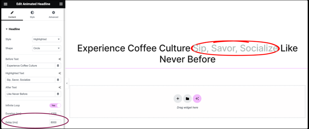 Animated Headline widget | Elementor