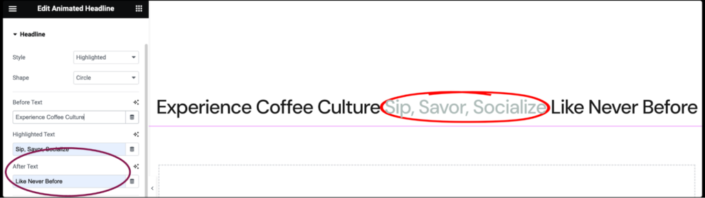 Animated Headline widget | Elementor