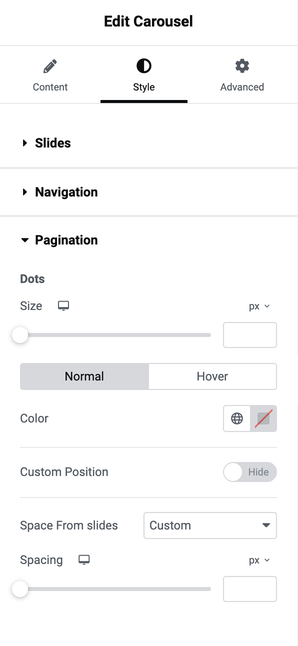 Carousel widget | Elementor