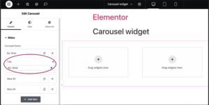 Carousel widget | Elementor
