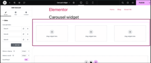 Carousel widget | Elementor