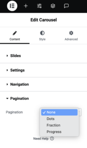 Carousel widget | Elementor