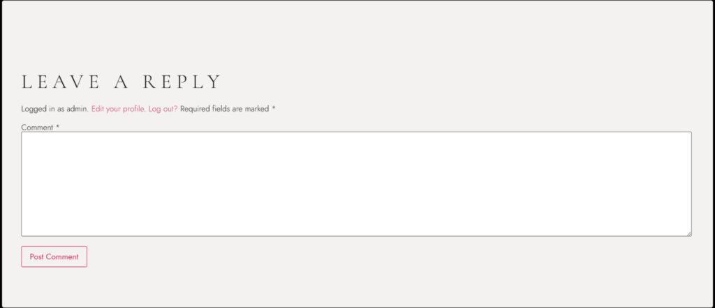 Post Comments widget | Elementor