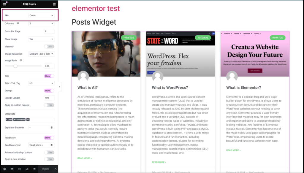 How to Use the Elementor Posts Widget (Pro) | Elementor