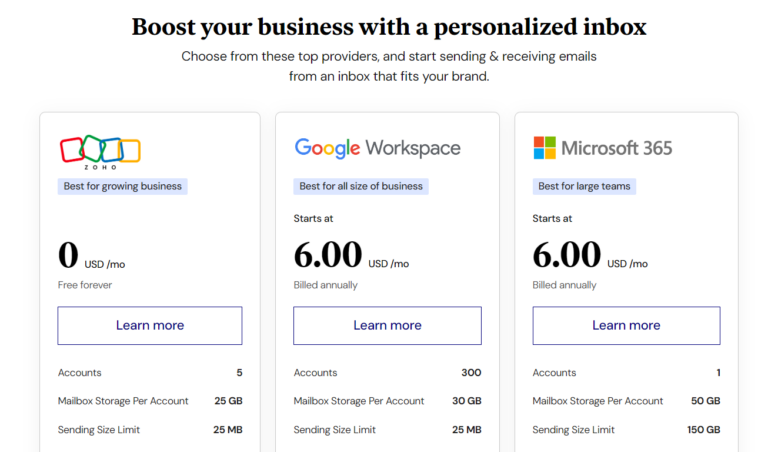 Set up custom email accounts | Elementor