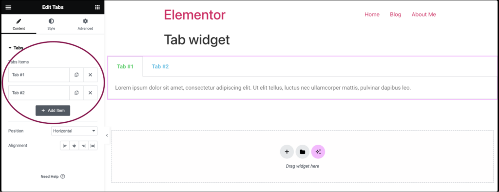 How to Use the Tabs Widget | Elementor