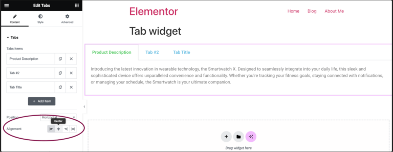 How to Use the Tabs Widget | Elementor