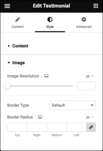 Testimonial widget | Elementor
