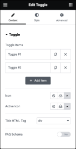 How to Use the Elementor Toggle widget | Elementor