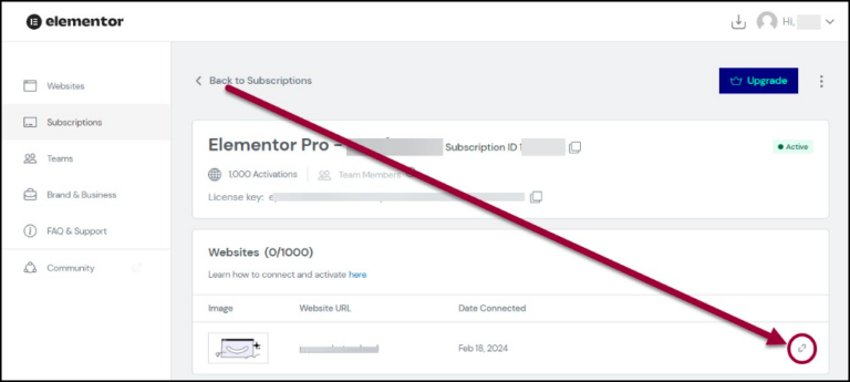Transfer your Elementor Pro license key | Elementor