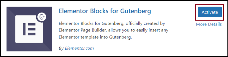 Using Elementor Blocks for Gutenberg | Elementor