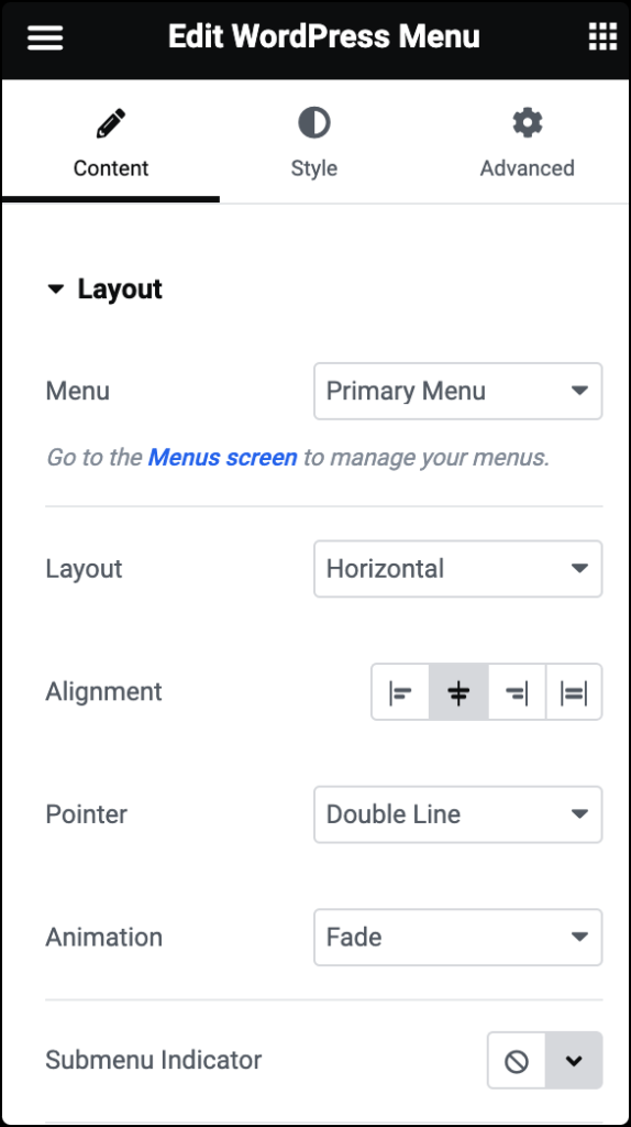 Learn about the Nav Menu Widget (Pro) | Elementor