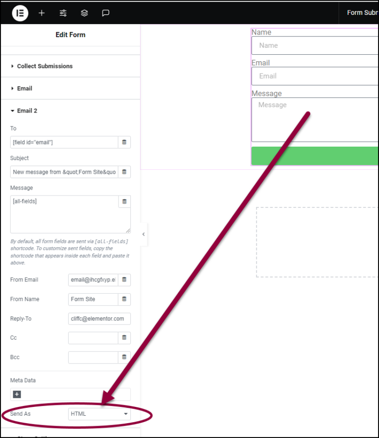 Send Email Confirmations with Elementor Forms | Elementor