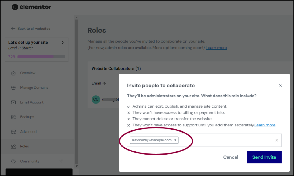 Add Users To Your Website » Elementor