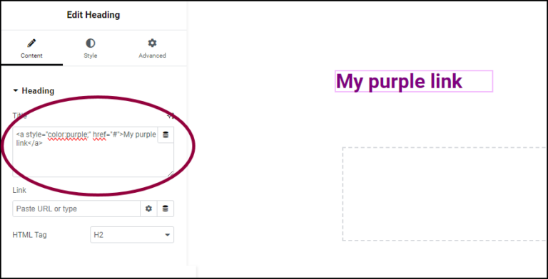 Change the color of your links | Elementor