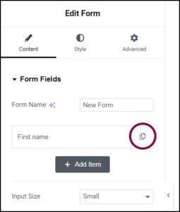 Create forms with multiple fields in a row | Elementor