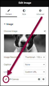 Off-Canvas widget | Elementor