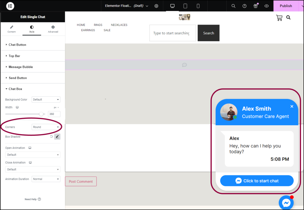 Add a Floating Button to your site | Elementor