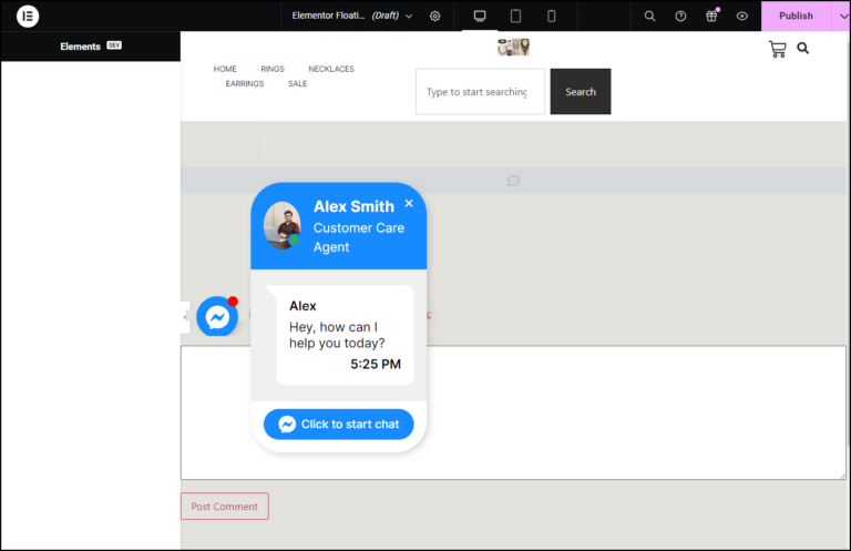 Add a Floating Button to your site | Elementor