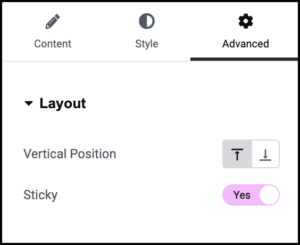 Add a Floating Bar to your site | Elementor