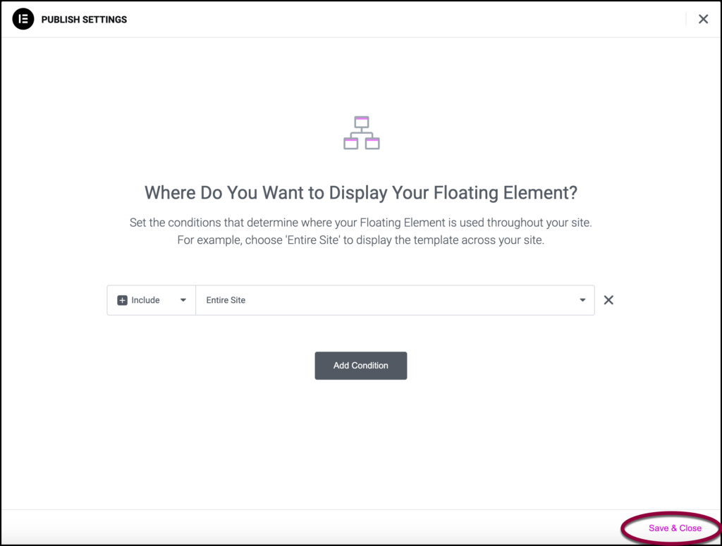 Add a Floating Bar to your site | Elementor