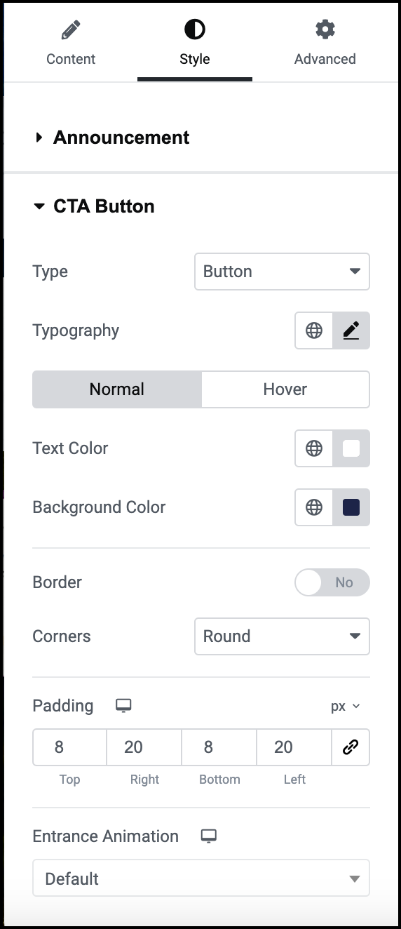 Add a Floating Bar to your site | Elementor