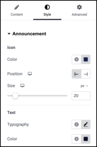 Add a Floating Bar to your site | Elementor