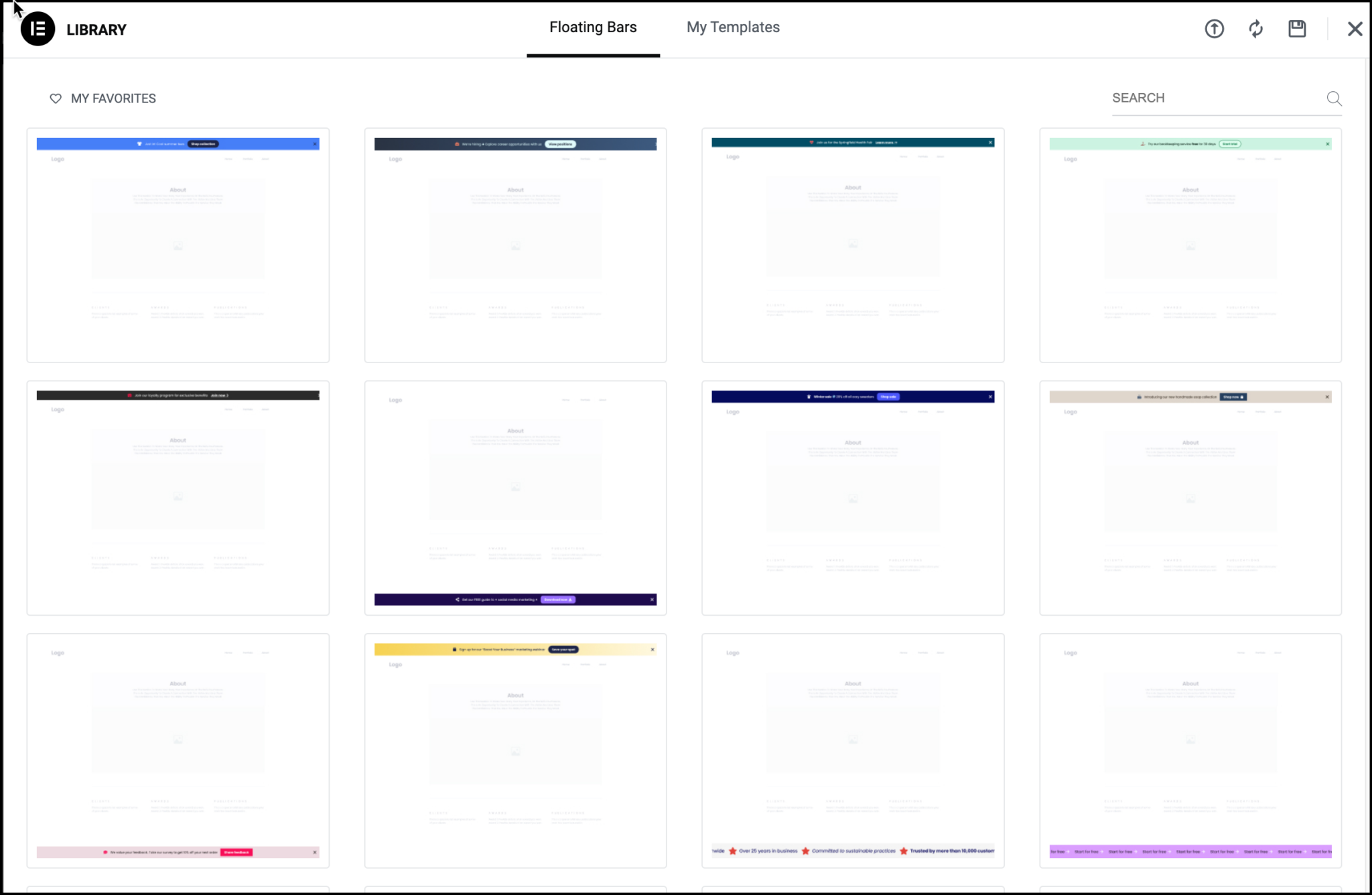 Add a Floating Bar to your site | Elementor