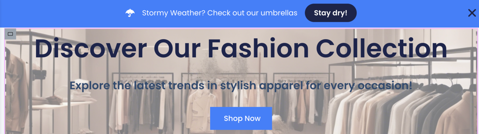 Add a Floating Bar to your site | Elementor