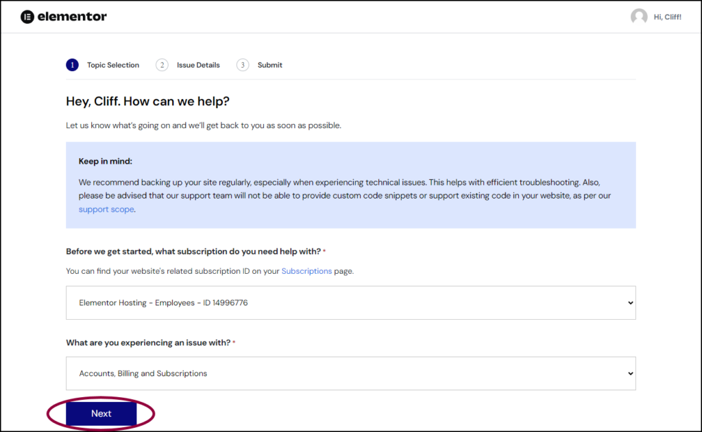 Delete a user account | Elementor