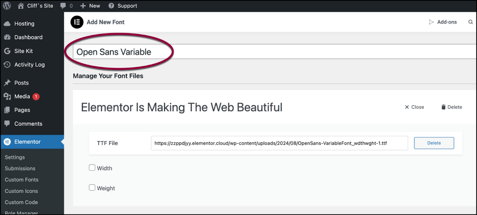 Use Variable Fonts | Elementor