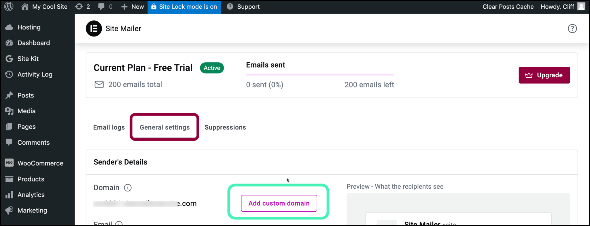 Get started with Site Mailer | Elementor