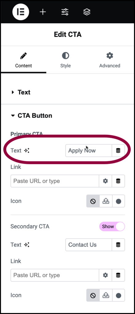 CTA widget | Elementor