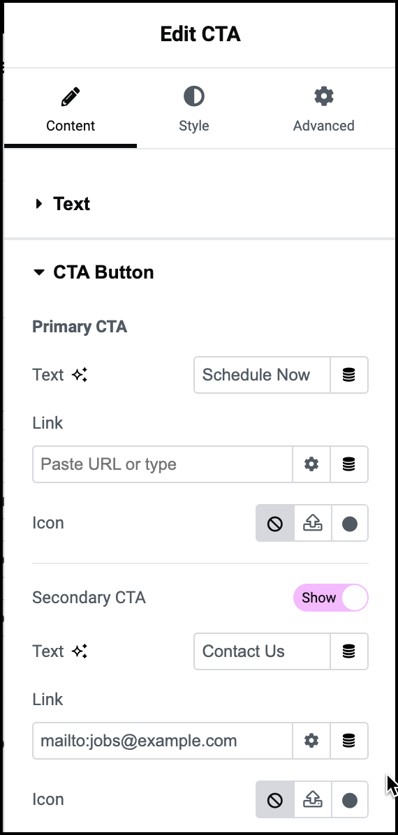 CTA widget | Elementor