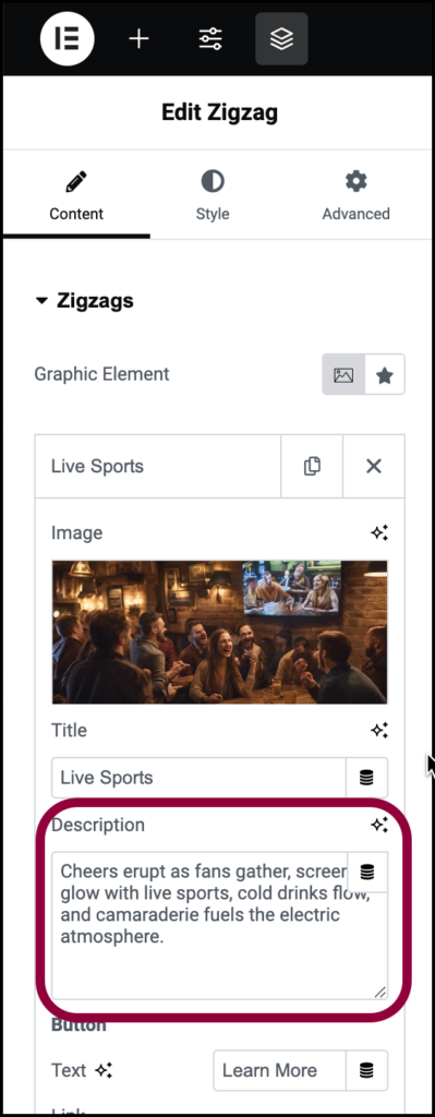 Zigzag Widget | Elementor